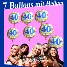 Partydekoration und Luftballons im Shop Geburtstag 40 Glückwünsche ...