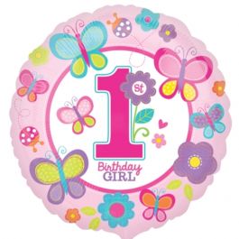 Partydekoration und Luftballons im Shop 1st Birthday Girl 1. Geburtstag ...