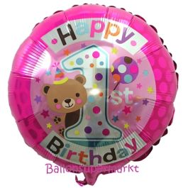 Partydekoration und Luftballons im Shop Happy 1st Birthday Bärchen ...