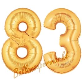 Partydekoration und Luftballons im Shop Luftballons aus Folie Zahl 83 ...