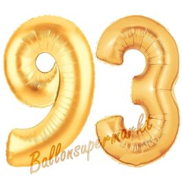 Partydekoration und Luftballons im Shop Luftballons aus Folie Zahl 93 ...