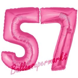Partydekoration und Luftballons im Shop Luftballons aus Folie Zahl 57 ...