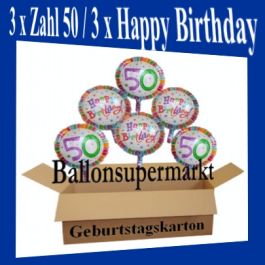 Partydekoration und Luftballons im Shop 6 Folienballon 50. Geburtstag ...