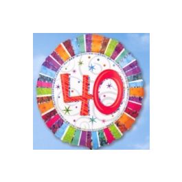 Partydekoration und Luftballons im Shop Folienballon Geburtstag 40 ...