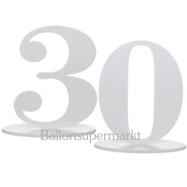 Partydekoration und Luftballons im Shop Tischaufsteller Zahl 30 ...